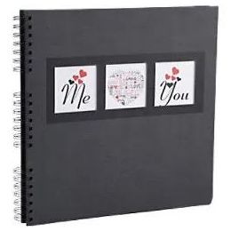 Exacompta Me & You Spiralfotoalbum Hardback Papier 33 x 35 x 3,3 cm Schwarz