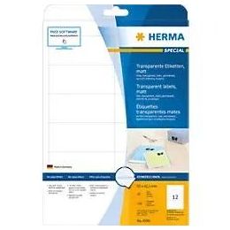 Herma Transparente Etiketten 4586 Rechteckig DIN A4 97 x 42,3 mm 10 Blatt à 12 Etiketten