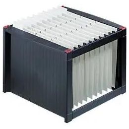 Helit the rack Hängemappenbox DIN A4 40 Mappen Kunststoff Schwarz
