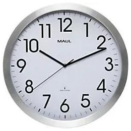 Maul Maulmove Analog Wanduhr Silber, Weiß 40 x 40 x 40 x 5,1 cm