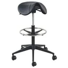 Euroseats Ergonomischer Hocker Matera Nylon Lagre Schwarz