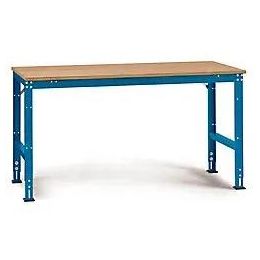 Manuflex Arbeitstisch Stationär Universal Multiplex, Stahl Brillantblau 1.000 x 800 mm