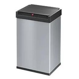 Hailo Big-Box Swing L Abfalleimer mit Schwingdeckel 35 L Silber Kunststoff, Stahl