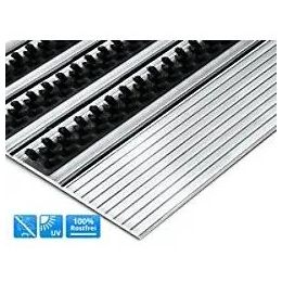 Fußmatte PROFESSIONAL LINE Profi Brush Slim Schwarz Aluminium, Nylon 500 x 800 mm
