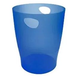 Exacompta Papierkorb Ecobin Blau 15L 26,3 x 26,3 x 33,5 cm 8 St&uuml;ck