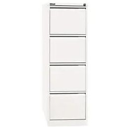 Bisley Aktenschrank A4BS4E 4 Schübe Verkehrsweiß 413 x 622 x 1.321 mm