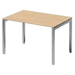 Bisley Cito Höhenverstellbar Schreibtisch Ahorn 4 Metallfüße 1.200 (B) x 800 (T) x 740 (H) mm MFC (Melaminbeschichtete Spanplatte), Stahl
