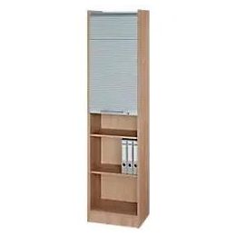 Hammerbacher Rollladenschrank Braun, Silber 500 x 400 x 2.004 mm