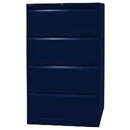 Bisley Hängeregistraturschrank Original 4 Schübe Oxfordblau 800 x 622 x 1.321 mm