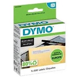 Dymo LW Adressetiketten Authentisch 11352 S0722520 Selbsthaftend Schwarz auf Weiß 25 x 54 mm 500 Etiketten