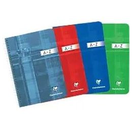 Clairefontaine Notizbuch DIN A5 Kariert Spiralbindung Pappe Blau Nicht perforiert 180 Seiten