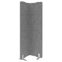 Hammerbacher Akustik-Trennwand Fleece Grau 1.000 x 1.800 mm
