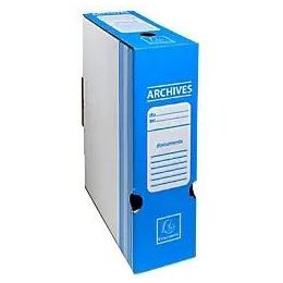 Exacompta Archivbox 261005H Blau 35 x 10 x 25 cm Pappkarton 50 Stück