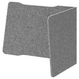 Hammerbacher Akustik-Einhausung Fleece Grau 955 x 650 x 605 mm