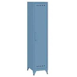 Bisley Fern Schließfach Metall 1 Fachboden 380 x 510 x 1.800 mm Blau