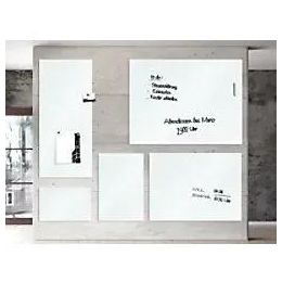MASTER OF BOARDS Whiteboard Lissabon Glas Wei&szlig; 450 x 300 mm