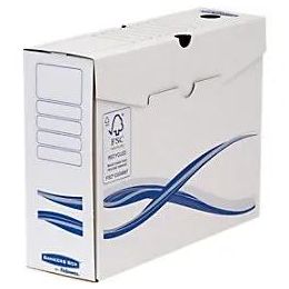 Fellowes Bankers Box Archivschachtel DIN A4+ Weiß 10 x 34,2 x 25,5 cm Pappkarton 10 Stück