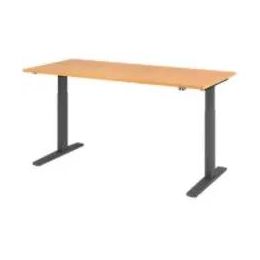 Hammerbacher VXMKA Elektrisch Höhenverstellbar Sitz-Stehschreibtisch Buche C-Fuß 1.800 (B) x 800 (T) x 1.200 (H) mm Spanplatte, Stahl