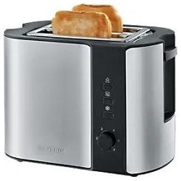 Severin Toaster mit 2 Scheiben 2589 Edelstahl 700 W Silber, Schwarz