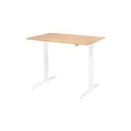 Hammerbacher VXMKA Elektrisch Höhenverstellbar Sitz-Stehschreibtisch Eiche C-Fuß 1.200 (B) x 800 (T) x 1.200 (H) mm Spanplatte, Stahl
