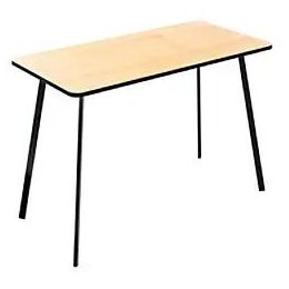 PAPERFLOW Homeoffice-Schreibtisch Rechteckig Buche 4 Metallfüße 1.000 (B) x 500 (T) x 750 (H) mm Melamin
