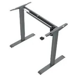 euroseats 1-Motor Sitz-Stehschreibtischgestell Rechteckig T-Fuß 1.210 (B) x 500 (T) x 1.210 (H) mm Metall