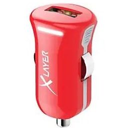 XLayer 214103 USB-Autoladegerät Adapter Rot