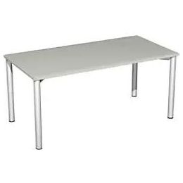 Speed Office Schreibtisch Rechteckig Hellgrau 1.600 (B) x 800 (T) x 720 (H) mm MFC (Melaminbeschichtete Spanplatte)