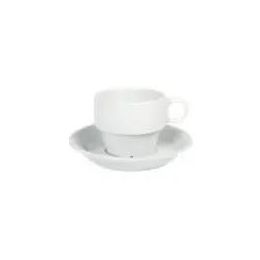 Nova Nordika Kaffeetasse Porzellan 180 ml 80 mm Weiß 24 Stück