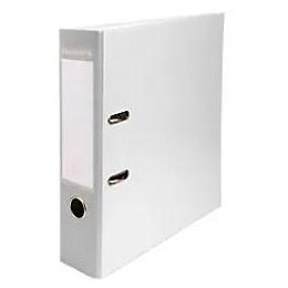 Exacompta Maxi Breit Ordner DIN A4 75 mm Weiß 2 Ringe 918402B Pappkarton, PP (Polypropylen) Glatt Hochformat