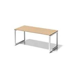 Bisley Cito Schreibtisch Rechteckig Ahorn O-Fuß-Gestell 1.800 (B) x 800 (T) x 740 (H) mm MFC (Melaminbeschichtete Spanplatte), Stahl