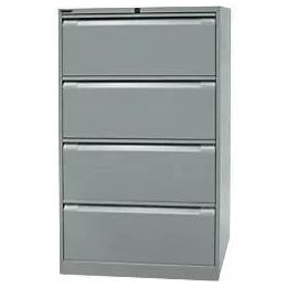 Bisley Hängeregistraturschrank Original 4 Schübe Silber 800 x 622 x 1.321 mm