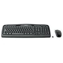 Logitech Tastatur-Maus-Set MK330 920-008533 Kabellos Schwarz QWERTZ (DE)