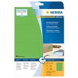 Herma Farbige Multifunktionsetiketten 4554 Grün Rechteckig 105 x 37 mm 20 Blatt à 16 Etiketten