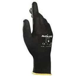 Mapa Professional Ultrane 648 Arbeitshandschuhe PP (Polypropylen) Ungepudert Größe 8 Schwarz 2 Handschuhe
