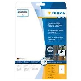 Herma Wetterfeste Etiketten 4577 DIN A4 Weiß Rechteckig 210 x 297 mm 20 Blatt à 1 Etikett