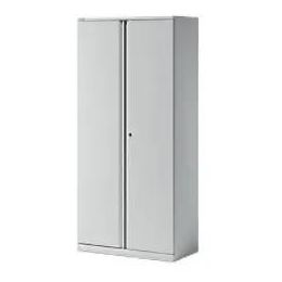 Bisley Flügeltürenschrank Stahl 4 Fachböden abschließbar 914 x 470 x 1.970 mm Verkehrsweiß