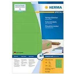 Herma Farbige Multifunktionsetiketten 4559 Grün Rechteckig 105 x 42 mm 100 Blatt à 14 Etiketten
