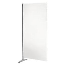 Kerkmann Whiteboard-Element Freistehend Lackierter Stahl 800 (B) x 1.750 (H) mm Silber, Weiß Metropol