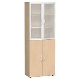 geram&ouml;bel Geramoebel Speed Office Aktenschrank ABS (Acrylnitril-Butadien-Styrol), Spanplatte 5 Fachb&ouml;den 800 x 420 x 2.160 mm Buche Braun