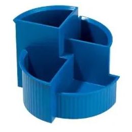 Helit Stiftehalter 4 F&auml;cher PS (Polystyrol) Blau