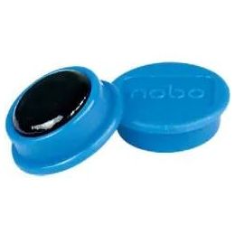 NOBO Whiteboard-Magnete Blau 0.3 kg Tragf&auml;higkeit 24 mm 10 St&uuml;ck