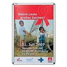 Franken DIN A1 Klapprahmen Silber Aluminium BS0802 59,4 (B) x 84,1 (H) cm