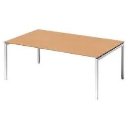 Bisley Cito Höhenverstellbar Konferenztisch Buche 4 Metallfüße 2.000 (B) x 1.200 (T) x 740 (H) mm MFC (Melaminbeschichtete Spanplatte), Stahl
