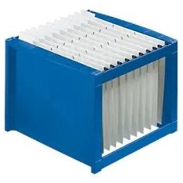 Helit the rack Hängeregisterbox DIN A4 40 Mappen Kunststoff Blau 36 x 38 x 26 cm