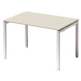 Bisley Cito Höhenverstellbar Schreibtisch Hellgrau 4 Metallfüße 1.200 (B) x 800 (T) x 740 (H) mm MFC (Melaminbeschichtete Spanplatte), Stahl