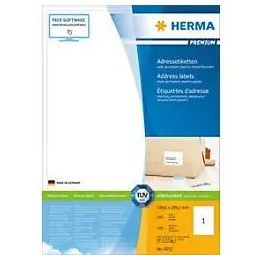 Herma Versandetiketten 4252 Weiß Rechteckig 199,6 x 289,1 mm 100 Blatt à 1 Etikett