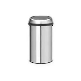 Brabantia Papierkorb Touch Bin BRA107962 Grau Stahl 60 L