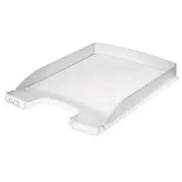 Leitz Plus Briefablage 5237 Slim DIN A4 Transparent Frost 25,5 x 35,7 x 3,5 cm