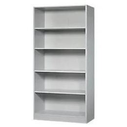 Hammerbacher Melaminharzbeschichtete Spanplatte Regal 4 Fachböden 1.000 x 400 x 2.004 mm Grau